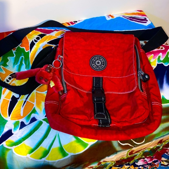 Kipling | Bags | Red Kipling Messenger Bag | Poshmark